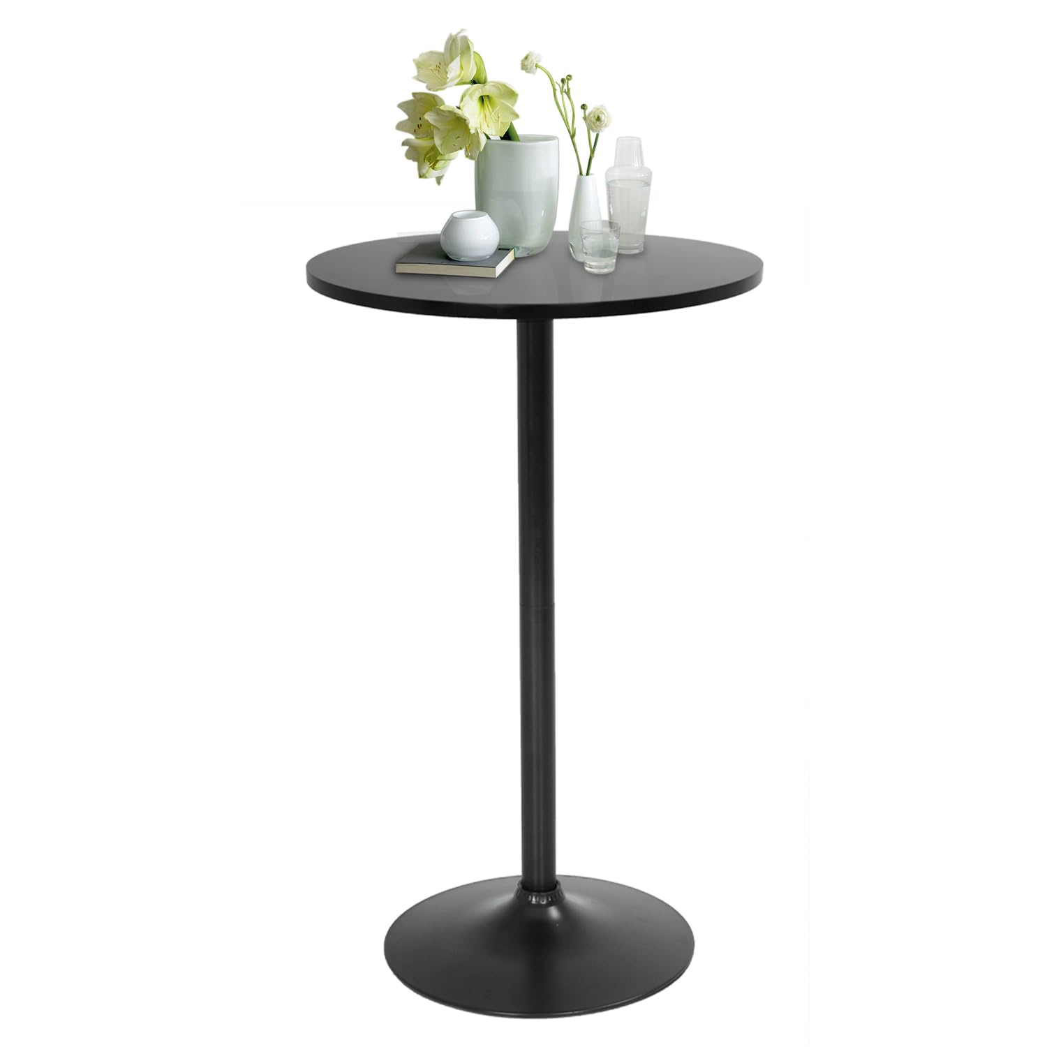 Amazon.com: Ruesleag Bar Table 40" Height Round Pub Table Modern ...