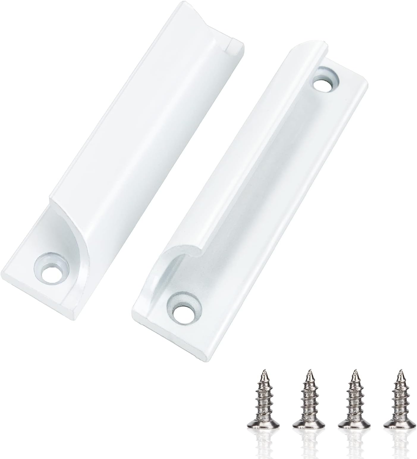 Violotoris 2 Pieces Sliding Door Handles, Aluminum Alloy Handle, White ...