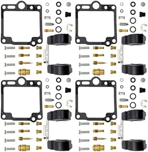 Amazon.com: 4-Pack Carburetor Repair Kits Carb Rebuild Kit with Float Replacement for Suzuki ...
