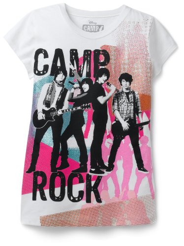 Buy Disney Camp Rock Little Girls' Tee Shirt, White, L (6) at Amazon.in