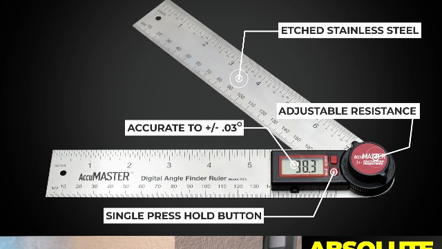 Watch AccuMASTER Digital Angle Finder Ruler Product Overview on Amazon Live