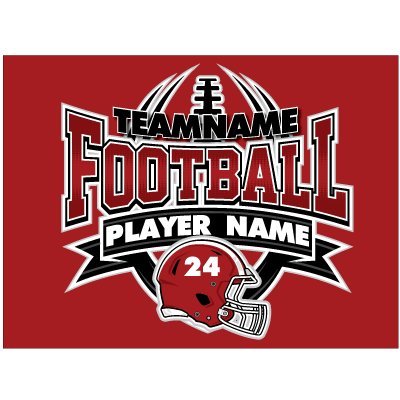 Red High School Football Logos