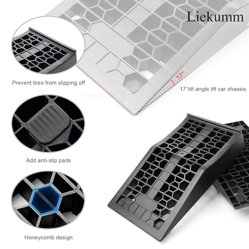 Snapklik.com : 2PCS Car Maintenance And Safe Lifting Ramp, Sturdy ...