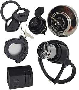 Amazon.com: HExeh Motorcycle Gas Caps Motorcycle Accessories Door Lock ...