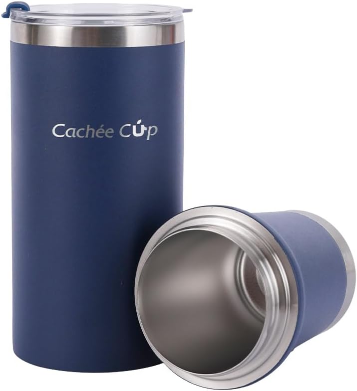 Amazon.com: Cachée Cup Insulated Thermal Cup Without Handle 24oz Blue ...
