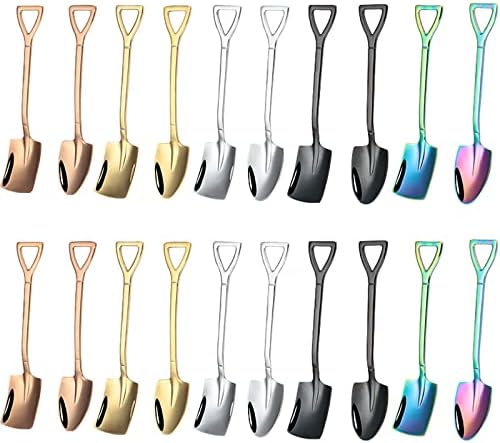 Amazon.de: 20 Stück Shovel Shaped Creative Spoons, Stainless Steel ...