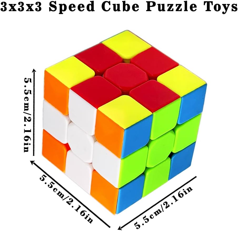3×3 Speed Cube, Classic 3×3 Cube Puzzles Toy (Stickerless) – BigaMart