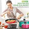 Vremi 15 Piece Nonstick Cookware Set - Durable Aluminum Pots and Pans ...