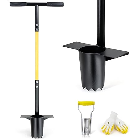 ProPlugger 5-IN-1 Planting Tool: Long Handled Bulb Planter and Flower ...