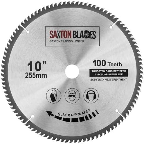 Saxton TCT Circular Wood Saw Blade 250mm x 30mm x 80T for Bosch, Makita ...