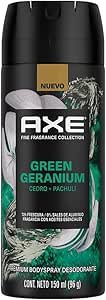 Desodorante premium en aerosol Axe Green Geranium 150 ml : Amazon.com ...