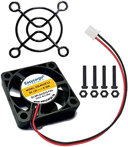 Amazon.com: 4 Set 40mm 12V Dc Fan + Heatsink Kit with pre-Applied ...