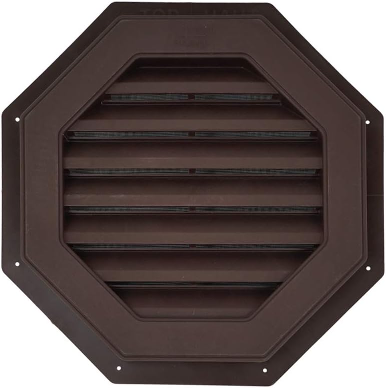 Suntown 22" Octagon Functional Gable Vent with Screen - 2 Piece ...