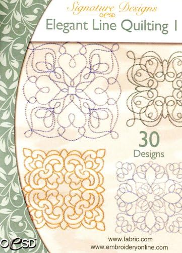 Amazon.com: OESD Machine Embroidery CD Elegant Lone Quilting 2 Fabric