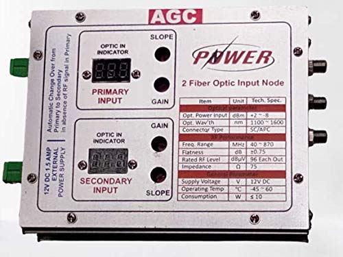 Power CATV Dual Fiber Input Node AGC : Amazon.in: Electronics
