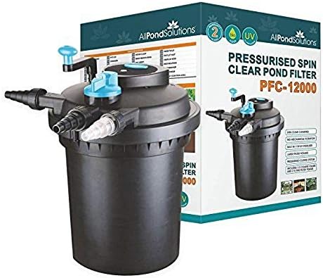 AllPondSolutions Pressurised Koi Fish Pond Filter with UV Steriliser ...