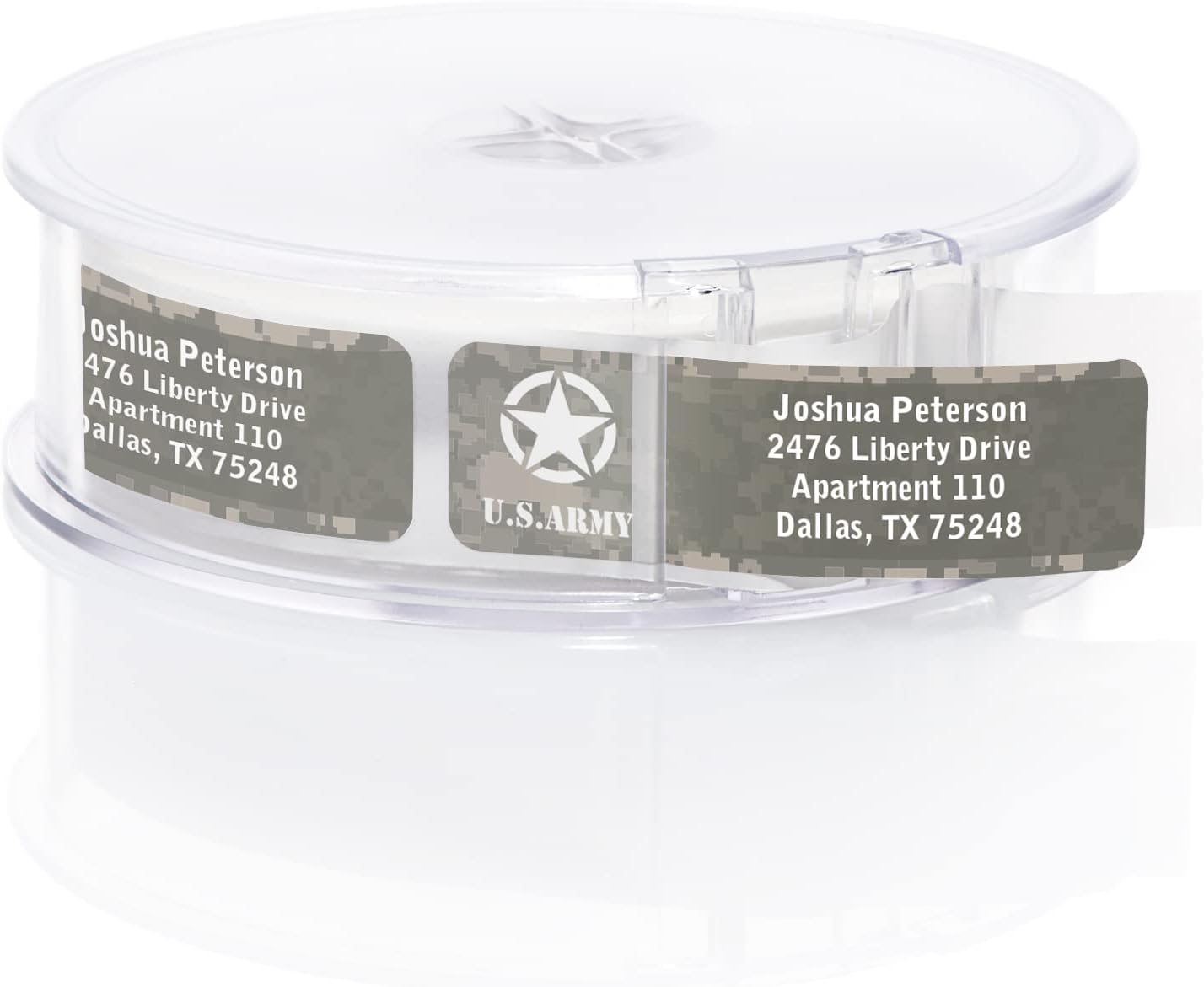 Amazon.com : US Army Rolled Address Label/Roll of 500 Camo Military ...