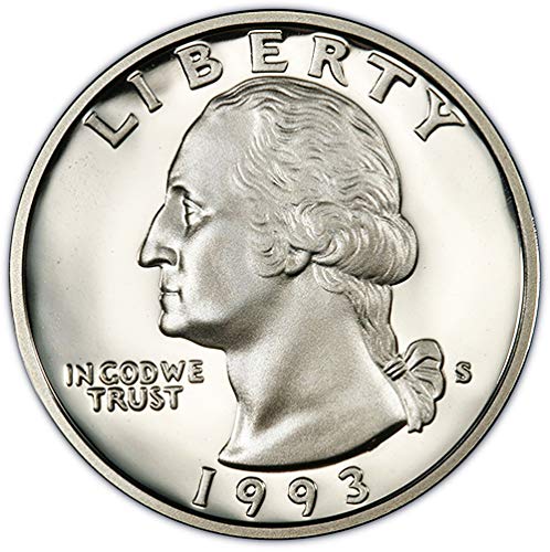 1993 S Clad Proof Washington Quarter Choice Uncirculated US Mint at ...