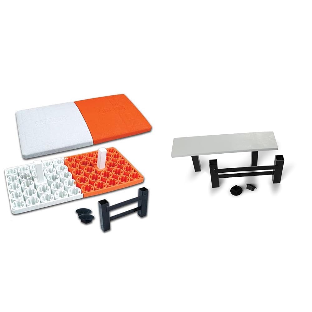 Champro Orange/White Double First Base with In-Ground Anchor for Youth ...