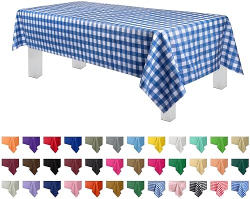 Amazon.com: Preboun 2 Pcs 40 Inch x 100 Feet Blue and White Gingham ...