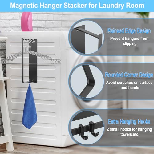Snapklik.com : Hanger Organizer Magnetic Hanger Holder For Washing ...