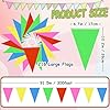Amazon.com: 300 ft 216 pcs Pennant Banners Flags, Multicolor Pennant ...