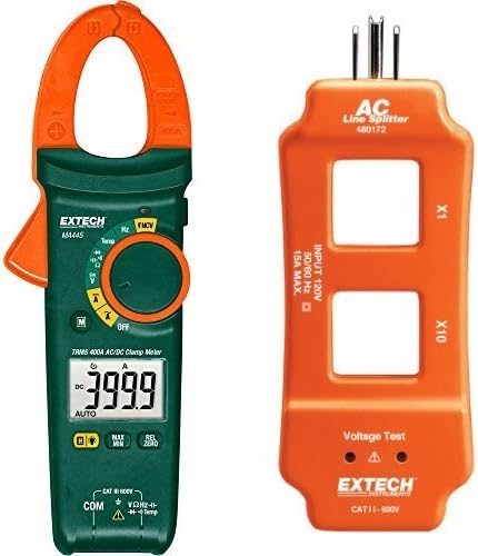 Amazon.com: Extech MA445 True RMS 400 Amp AC/DC Clamp Meter with NCV ...