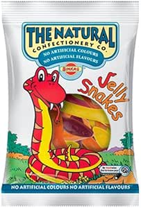 The Natural Confectionery Company Jelly Snakes Candy, 12 x 200 Grams ...