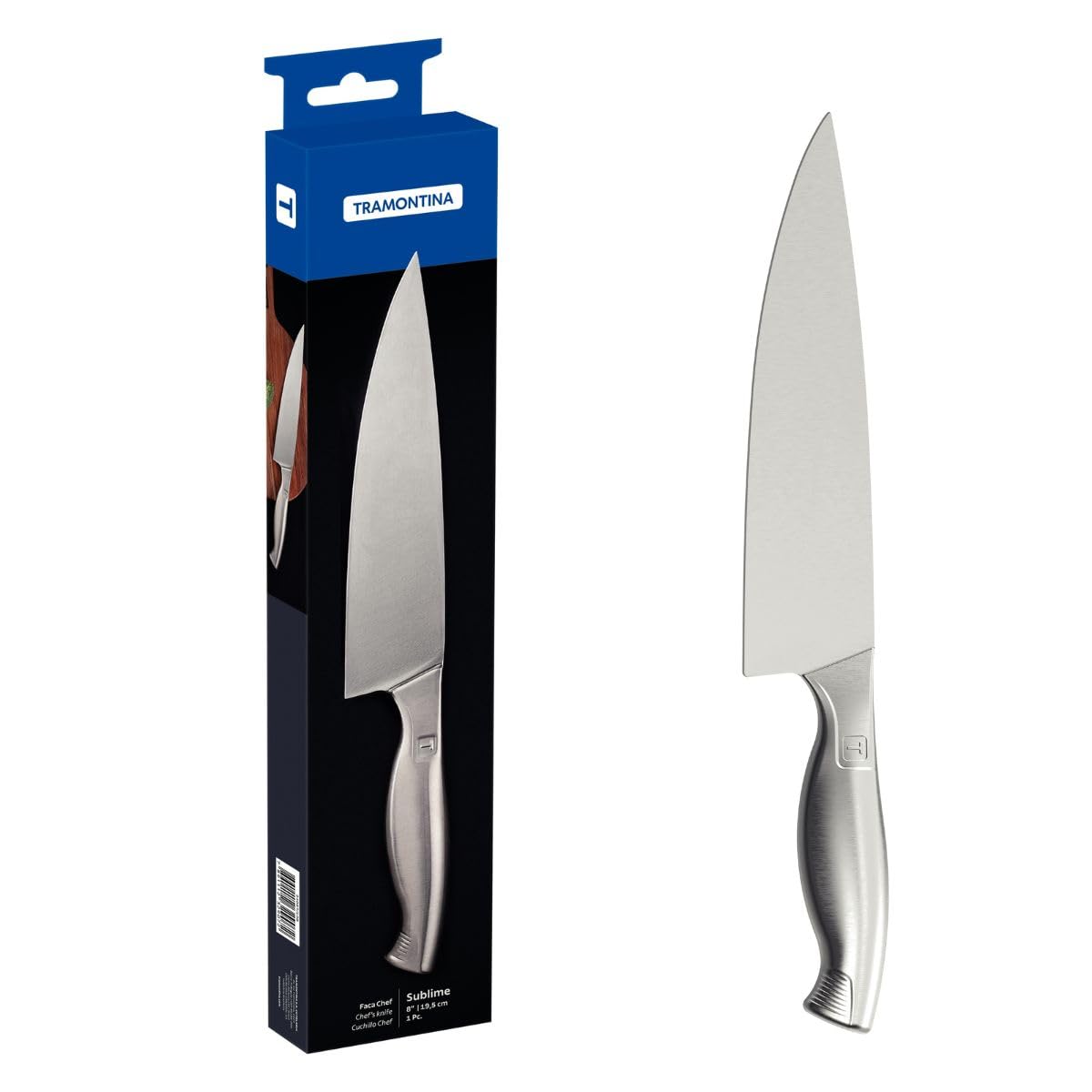 Faca Chef Tramontina 8" Profissional Aço Inox Sublime | Amazon.com.br