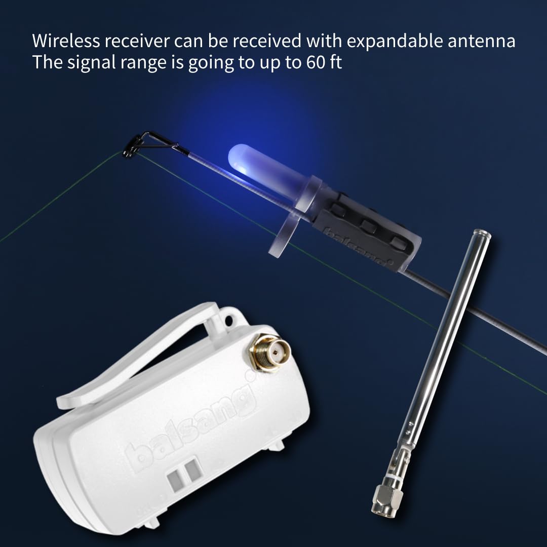 Snapklik.com : Balsang Wireless Fishing Bite Indicators Kit, Radio ...
