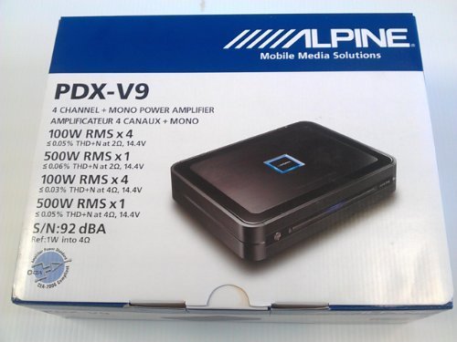 Alpine PDX-V9, 4-Channel Extreme Power Density Digital AMplifier by ...