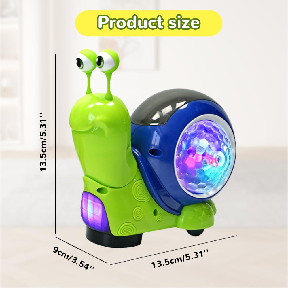 Snapklik.com : HOAIME Luminous Snail Toy, 2025 New Crawling Snail Toys ...