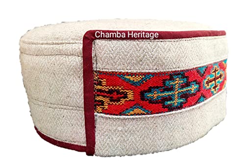 CHAMBA HERITAGE Unisex Himachali Kullu Kinnauri Patti Woolen Cap/Topi ...