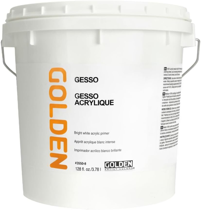 Golden Artist Colors Gallon Gesso, White, Oil-Acrylic, Ground Gesso ...