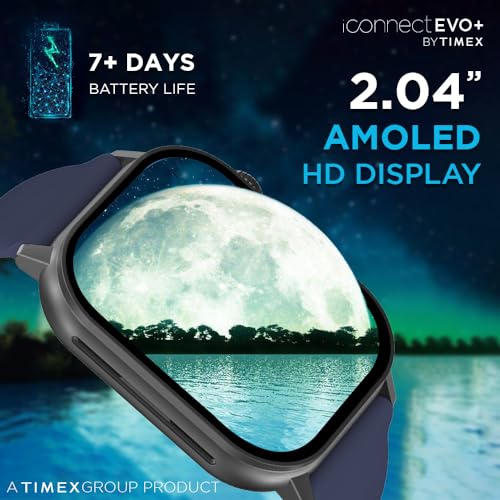 TIMEX IConnect EVO+Made In India Unisex Smartwatch|Largest Display 2.04 ...