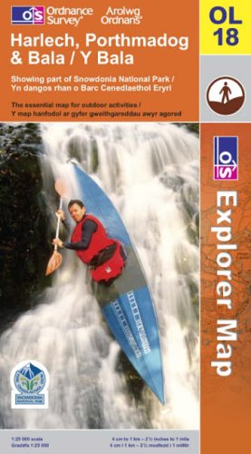 Harlech, Porthmadog and Bala (Explorer Maps): Sheet 18 : Ordnance ...