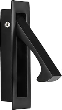 HOMOTEK Recessed Pocket Door Pull Handle, Edge Flush Pull, Hidden ...