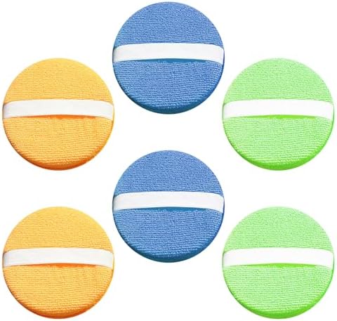 6 Waxing Round Cakes, Hand Polishing Car Polishing Sponge Block, Round ...