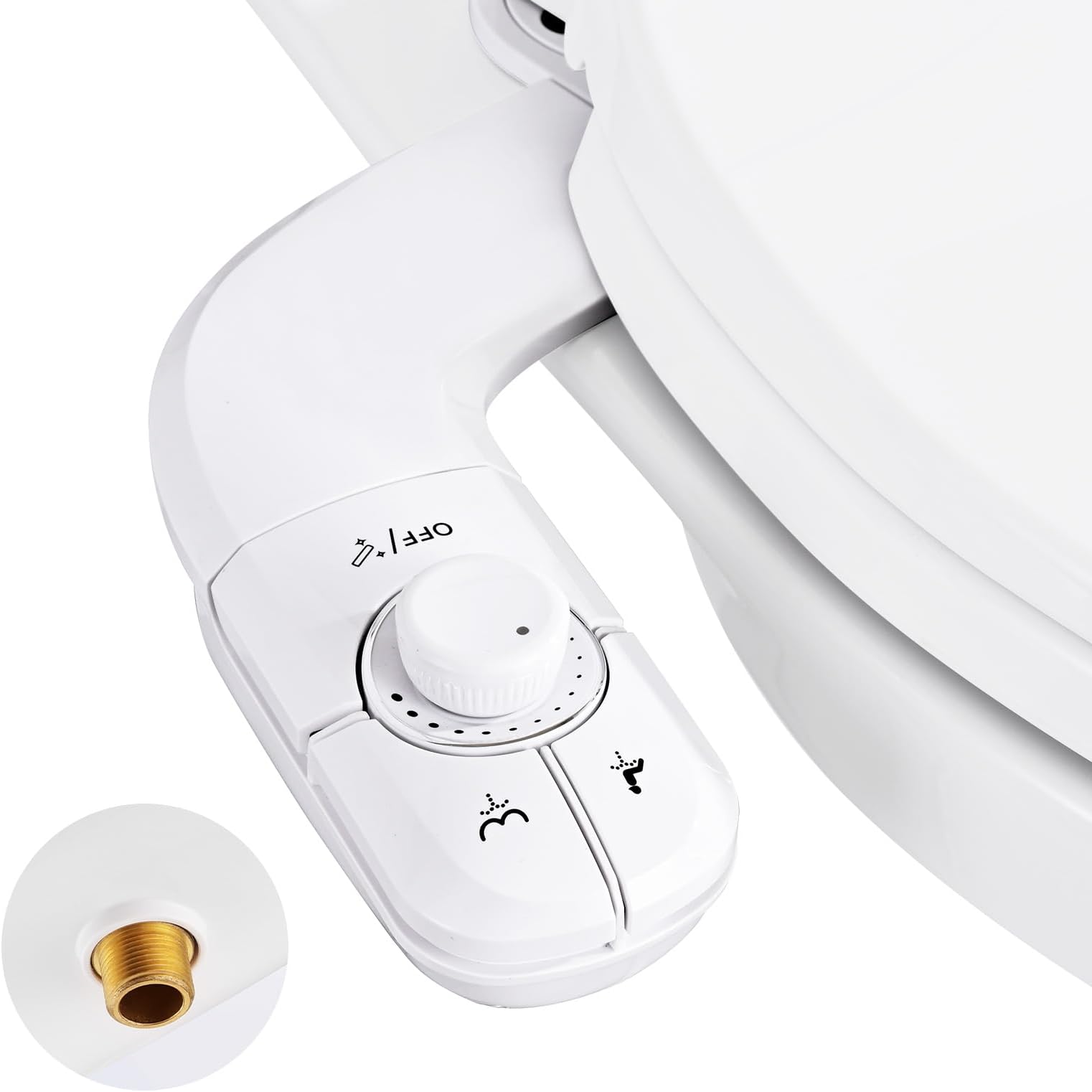 Arofa Bidet Attachment for Toilet, Self-Cleaning, Dual Nozzle Bidet ...