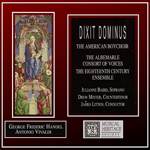 Amazon.com: Vivaldi & Handel: Dixit Dominus : The American Boychoir ...