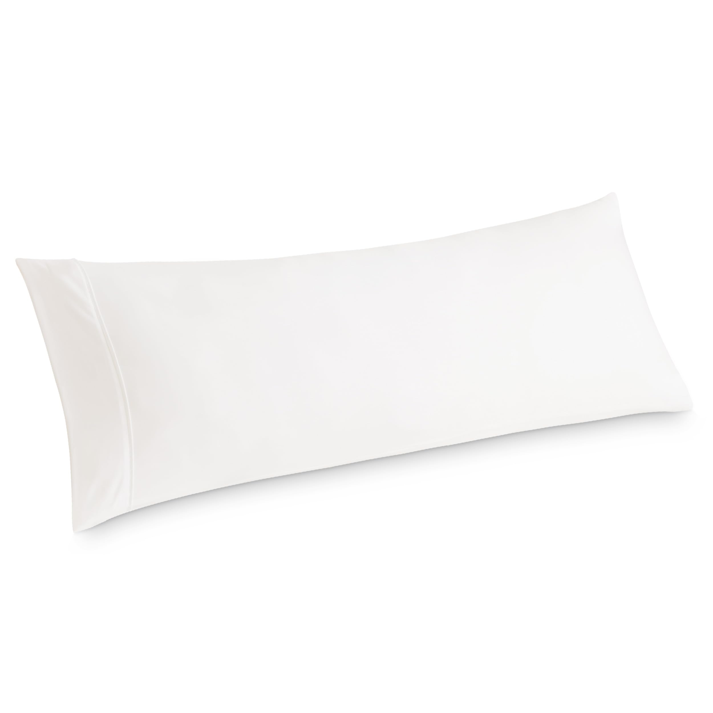 Amazon.com: Bedsure Body Pillow Case Cover - Ivory Polyester Microfiber ...