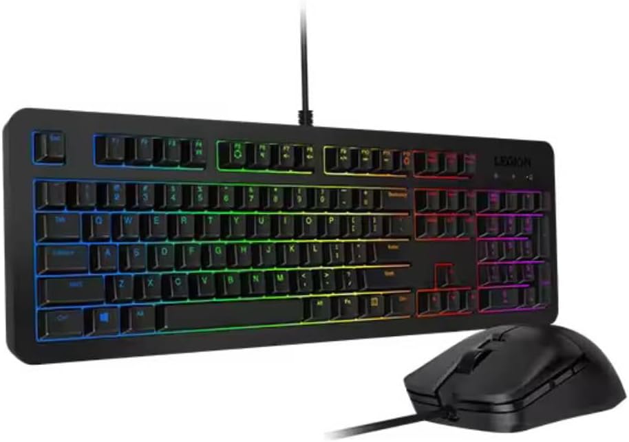 Lenovo Legion KM300 RGB Gaming Combo Keyboard and Mouse - UK English ...