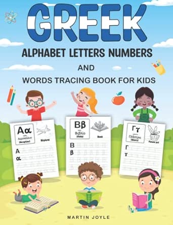 Greek Alphabet Letters Numbers and Words Tracing Book for Kids ...