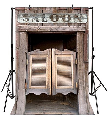YongFoto 2x3m Vinyl Photography Backdrop Vintage Old Western Swinging ...