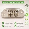 Spillbox Stainless Steel Multipurpose Serving Tray| Poonam|SS Tray|Food ...