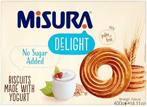 Amazon.com: Misura Delight Biscuits with Yogurt 400g (Pack of 2 ...