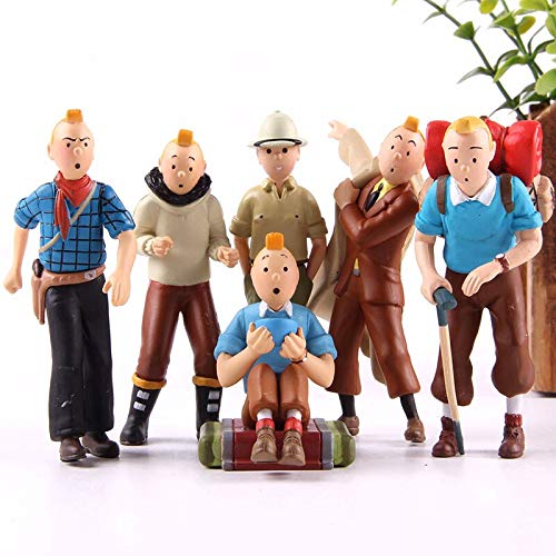 Buy Exclusive The Adventures of Tintin 9 CM Complete Set of 6 Basic ...