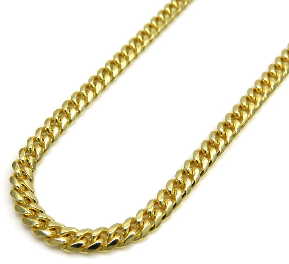 Buy MACKNESS 18K Heavy Big GOLDEN Chain Necklace Mens Trendy Artificial ...
