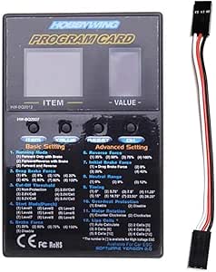 Amazon.com: STASRC Hobbywing brushless Electric Tuning Parameter ...