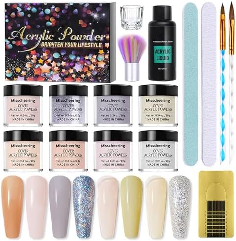 Amazon.com: Acrylic Nail Kit Acrylic Powder and Professional Acrylic ...